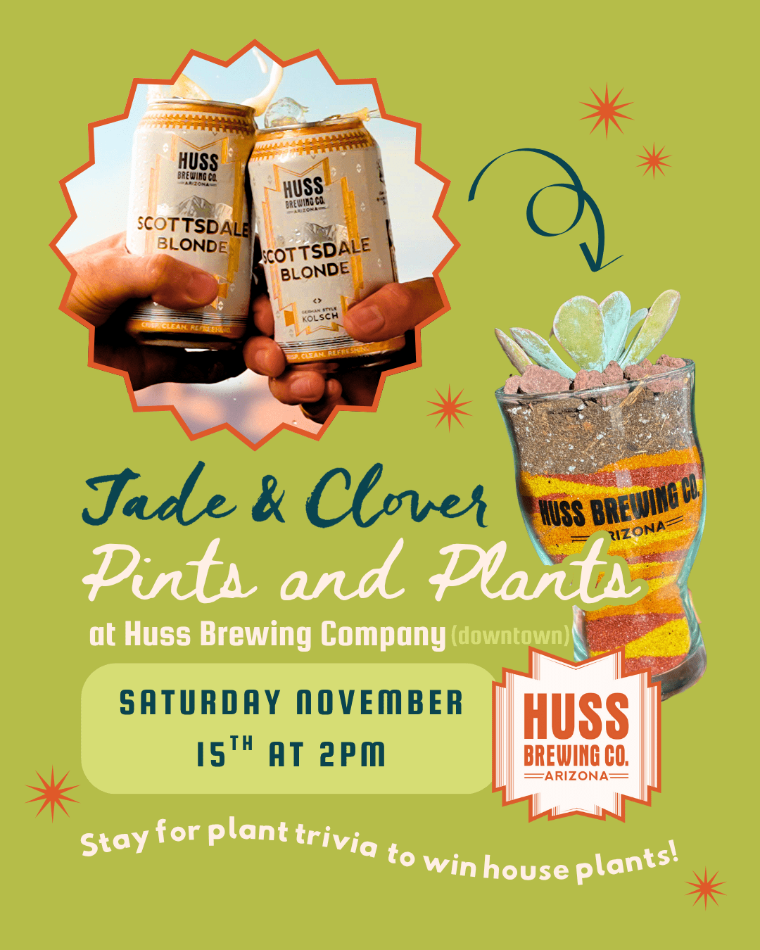 Pints & Plants - Jade and Clover